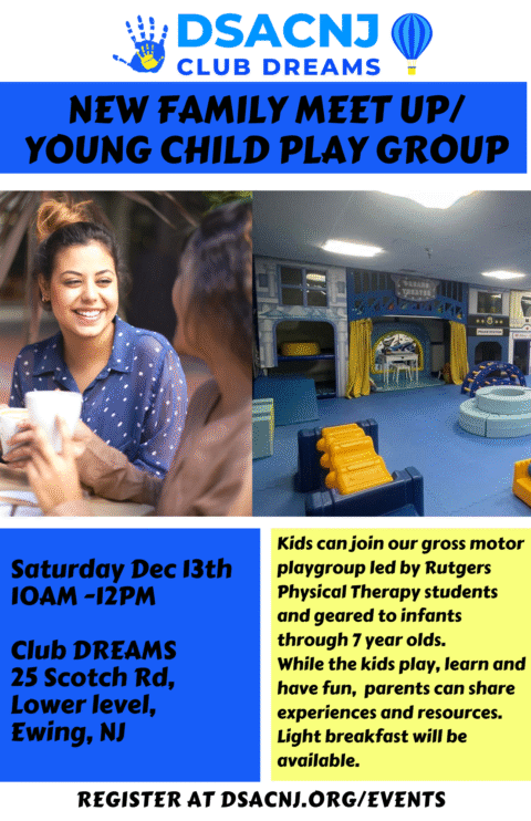 New Parent Meet Up/Gross Motor Exercise Play Group | Down Syndrome ...